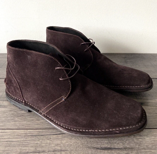 PAUL SMITH DAMSON Leather Suede Chukka Boots Uk 8 Eu 42 Made In Italy ...