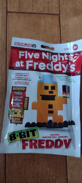 MCFARLANE #12041 8-BIT FREDDY Five Nights at Freddy's BAF Golden Freddy ...