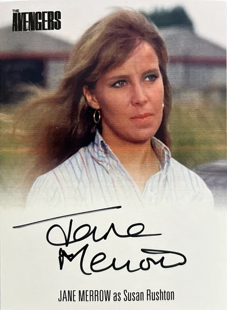 THE AVENGERS JANE Merrow As Susan Rushton Autograph Card AVJM2 £14.99 ...