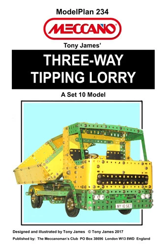 MECCANO MODELPLAN - THREE-WAY TIPPING LORRY £12.90 - PicClick UK