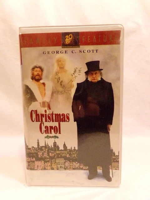 20TH CENTURY FOX, A Christmas Carol, Clam Shell VHS, George C. Scott ...