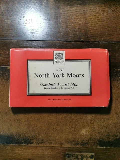 1958 OS ONE Inch Tourist Map. The North York Moors. Cloth £5.00 ...