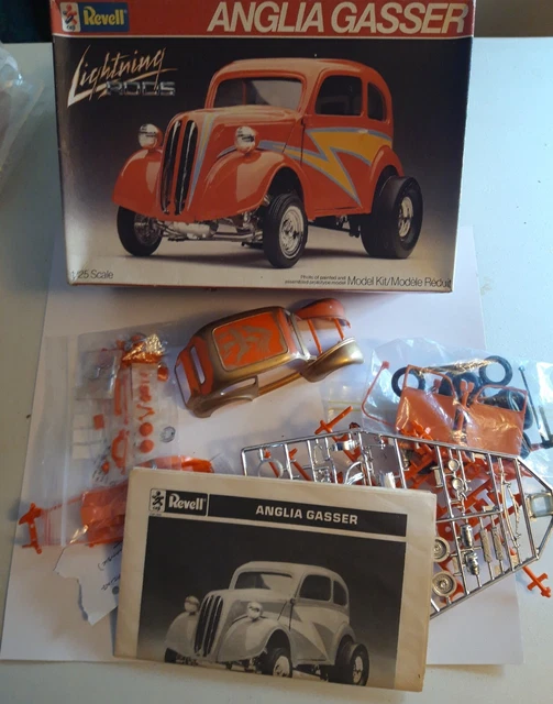 DRAG RACING ‘ANGLIA Gasser’ abandoned project. Revell, vintage 1985 ...