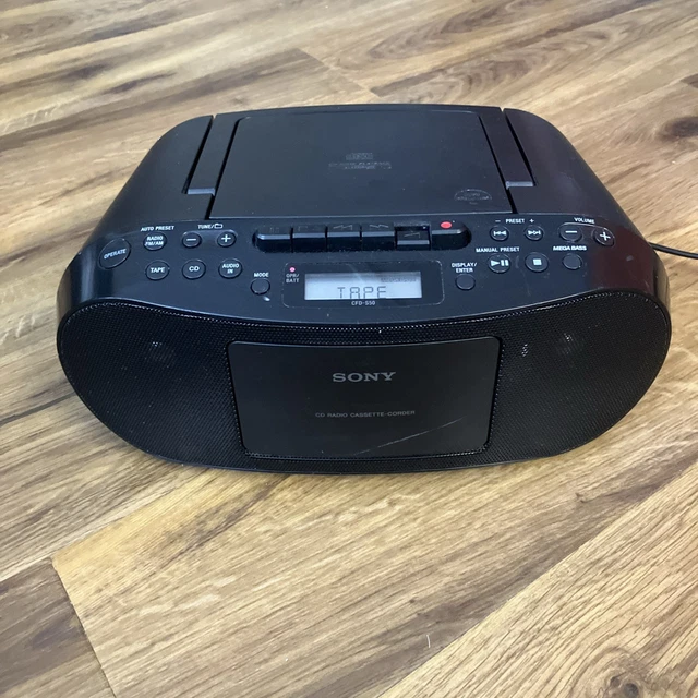 SONY CFD-S50 CD Player Cassette Tape Corder FM AM Radio Portable ...
