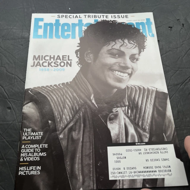 ENTERTAINMENT WEEKLY MICHAEL Jackson Tribute Issue July 10 2009 Jackson ...