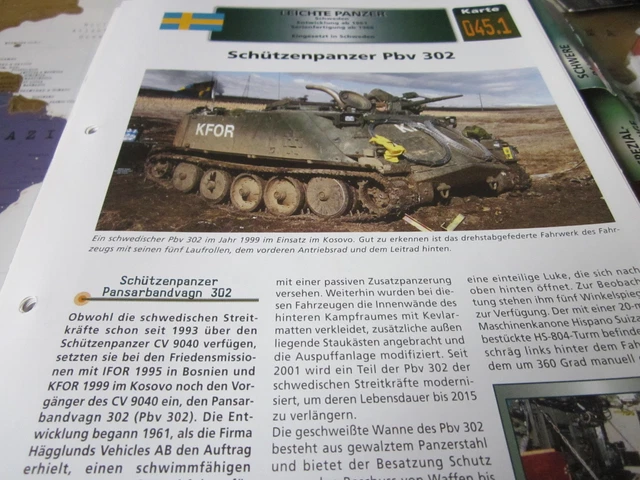 ARCHIV MILITÄRFAHRZEUGE LEICHTE Panzer 45.1Schützenpanzer Pbv 302 ...