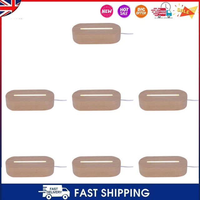 OVAL DISPLAY PEDESTAL - LED Lights Display Base with USB (White Light ...