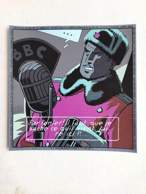 BLAKE ET MORTIMER Jacobs Ancienne Sérigraphie Archives Internationales ...