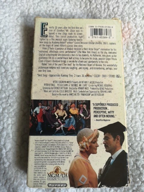GOODBYE MR. CHIPS VHS Video Tape VHS Rare Card Case MGM Musicals £8.00 ...