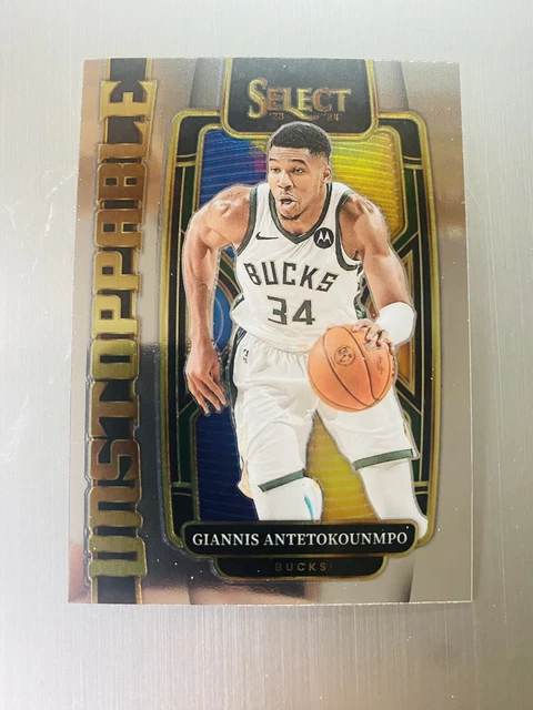 GIANNIS ANTETOKOUNMPO 2023-24 Panini Select Unstoppable #8 Milwaukee ...