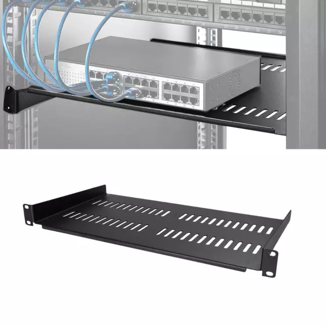1U RACK SHELF 1U Server Rack Shelf Network Rack 10inch Deep Steel ...