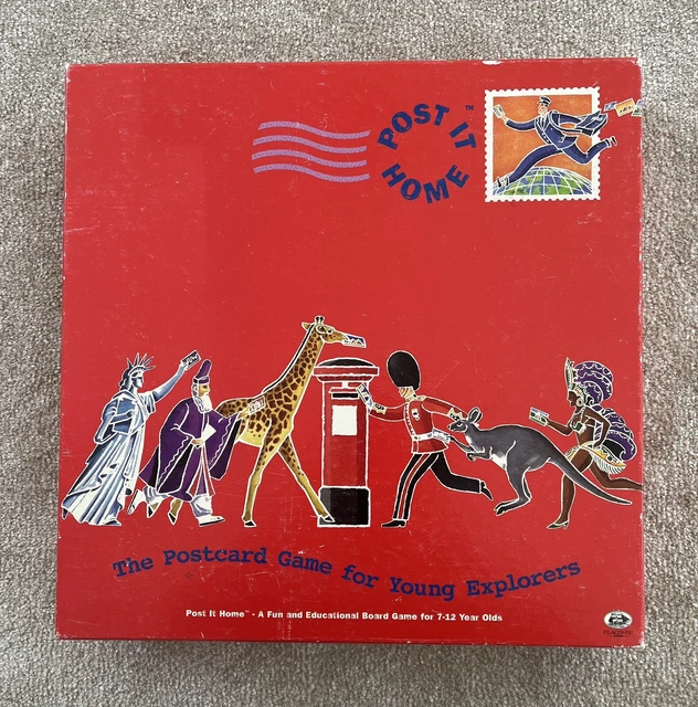 VINTAGE POST IT HOME Board Game by Flagship Games. Rare Postcard ...