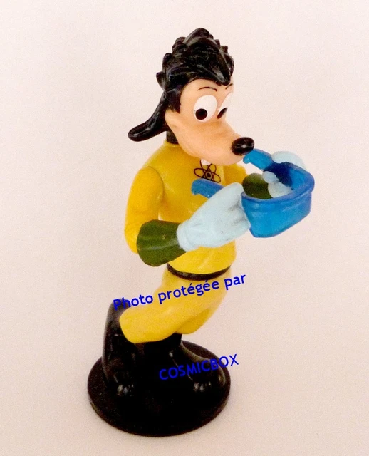 DINGO FIGURINE PVC articulée Disney GOOFY 12cm combinaison jaune action ...