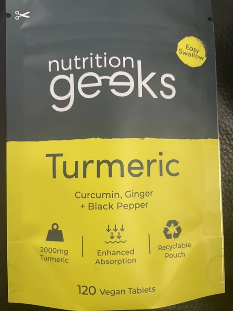TURMERIC TABLETS 2000MG + Ginger + Black Pepper | 120 Tablets - Vegan ...
