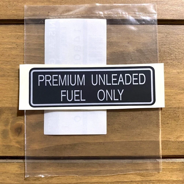 NISSAN PREMIUM UNLEADED Fuel Only Label/Decal/Sticker £11.12 - PicClick UK