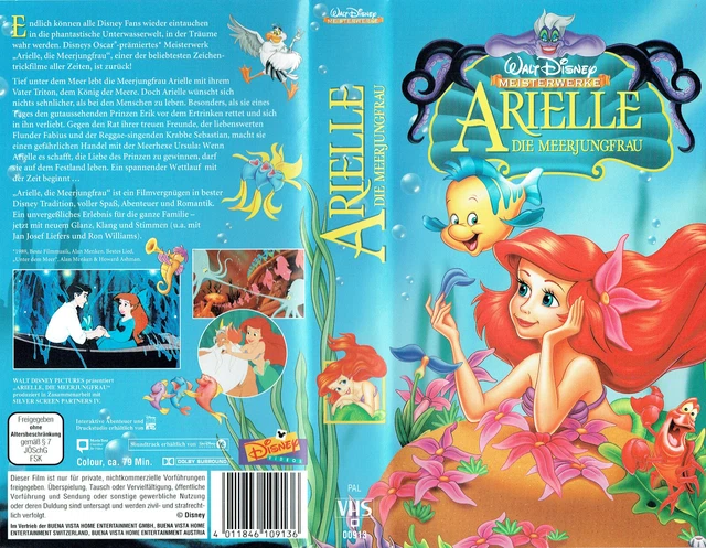 (VHS) ARIELLE, DIE Meerjungfrau - Walt Disney (Neu-Synchronisation) EUR 10,00 - PicClick DE
