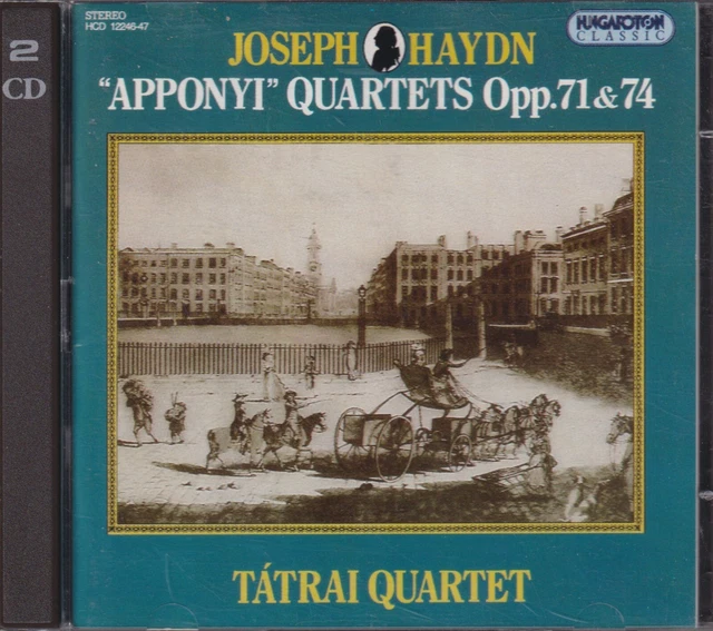 JOSEPH HAYDN APPONYI Quartets Opp 71 & 74 - Tatrai Quartet - Hungaroton 2 Cds £7.84 - PicClick UK