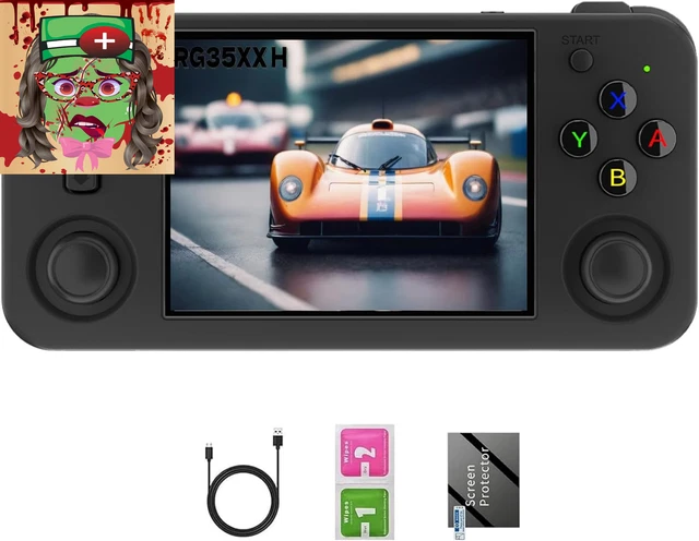 RG35XX H, ANBERNIC Retro Handheld Gaming Console with 64GTF Card, Dual ...