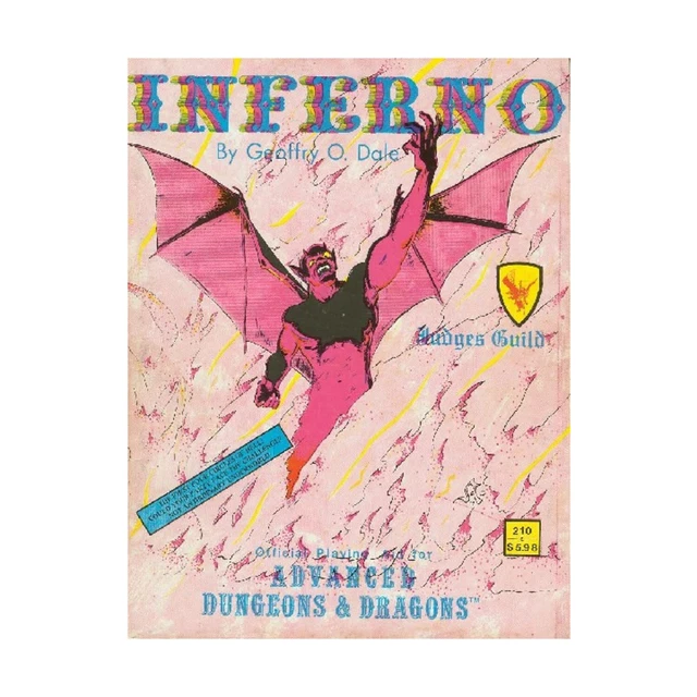 JUDGES GUILD DONJONS et Dragons Module Inferno (1st) VG+ EUR 99,83 ...