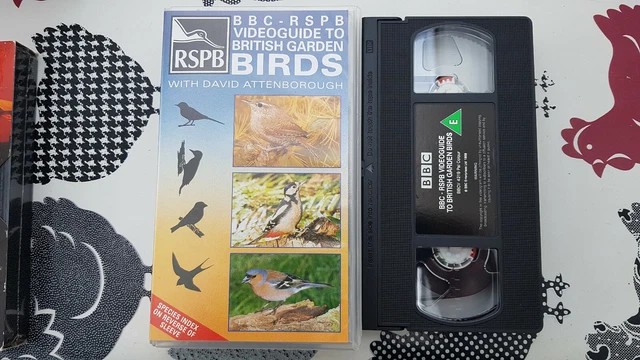 BBC RSPB VHS Videoguide to British Garden Birds David Attenborough £5. ...