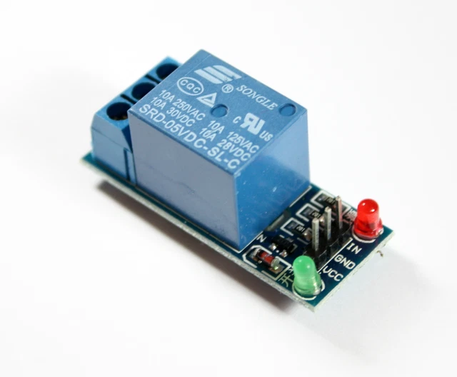 1 CHANNEL RELAY Module, 5V Relay Modules with Status LEDs for Raspberry ...