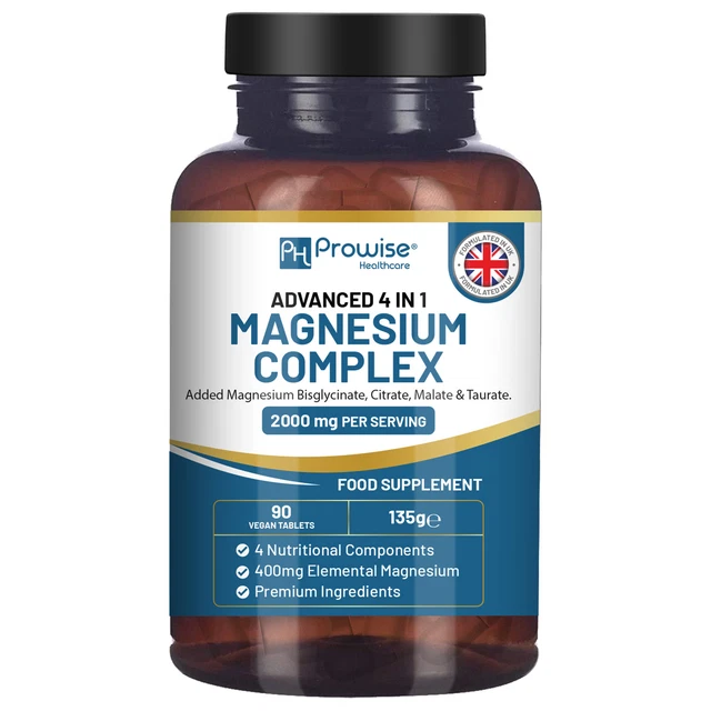 MAGNESIUM GLYCINATE COMPLEX 2000mg | 400mg Elemental | High Absorption ...