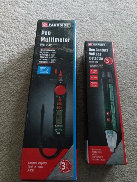 DIGITAL MULTIMETER PEN plus non contact voltage detector by parkside sealed new £40.00 - PicClick UK