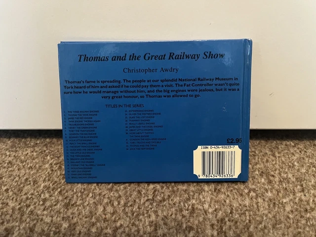 CHRISTOPHER AWDRY SIGNED Book The Railway Series #35 1991 Thomas The ...
