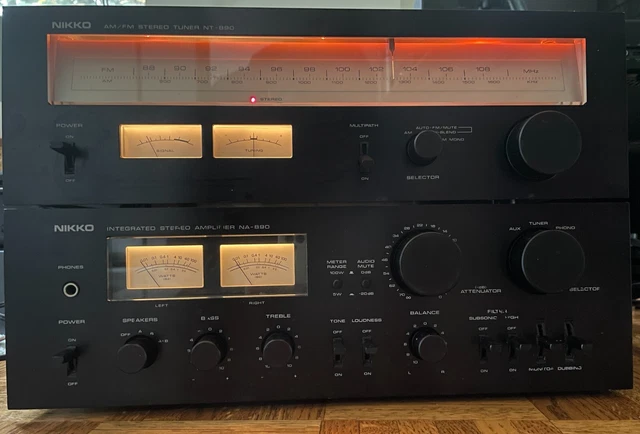 NIKKO NT-890 & Nikko NA-890 stereo interated amplifier and tuner £338. ...