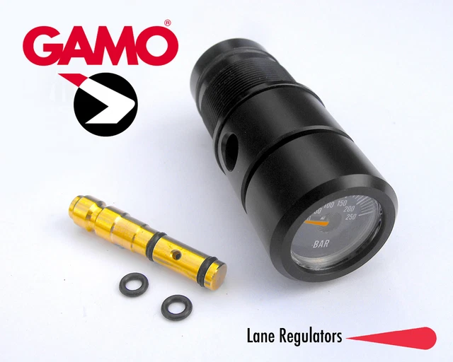 GAMO CUSTOM AIR Rifle Quick-Fill with Pressure Gauge + Spares Probe ...