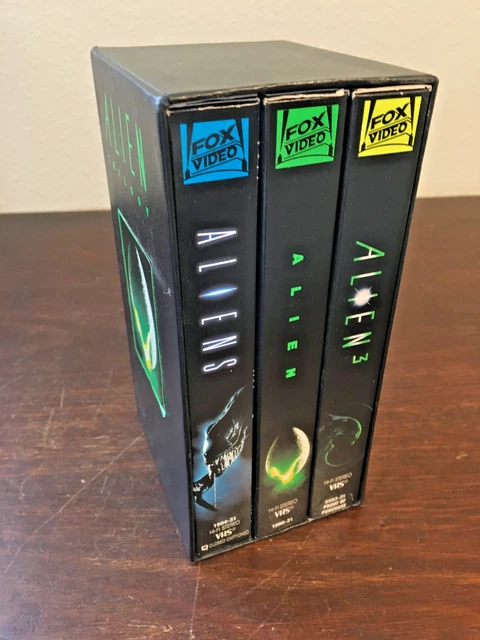 ALIEN TRILOGY VHS Box Set w/ Alien, Aliens, & Alien 3 (1993, Sigourney ...