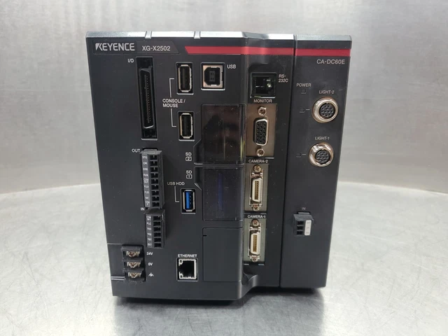 KEYENCE XG-X2502 MULTI-KAMERA Bild-Controller-System mit CA-DC60E. 3C-9 ...