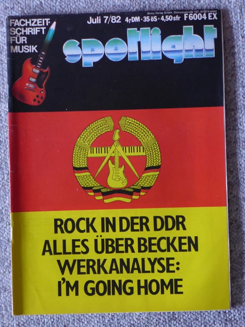 SPOTLIGHT 7/1982 (ROCK in der DDR, Ten Years After,) EUR 10,00 ...