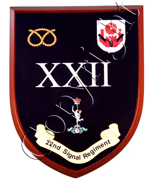 22ND SIGNAL REGIMENT Corps Of Signals Deluxe Uk Made Veterans Wall ...