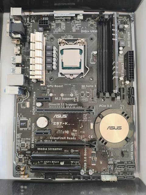 ASUS Z97-K SOCKET 1150 ATX Motherboard, i5 CPU with onboard graphics ...