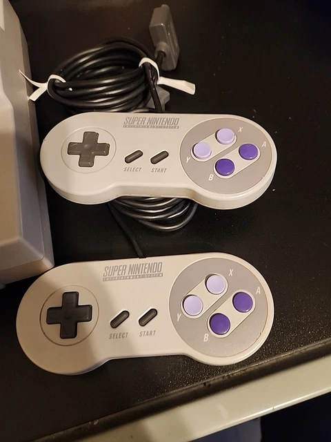 SNES SUPER NINTENDO Console Oem Cables- Super Mario World Included 2 ...