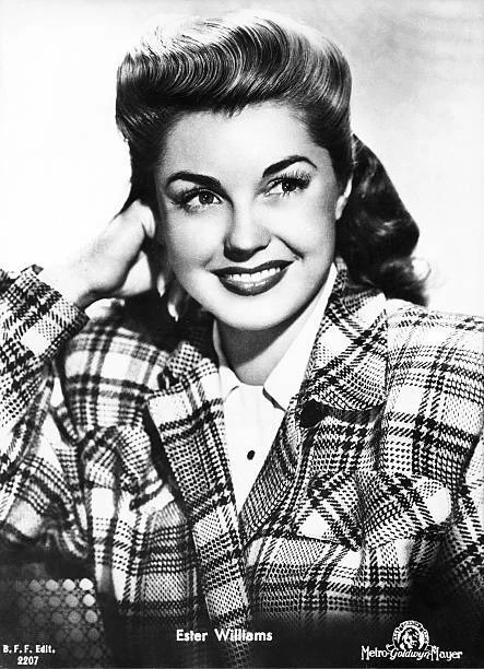 ESTHER WILLIAMS ACTRESS, Swimmer, USA Portrait 1953 Historic Old Photo ...