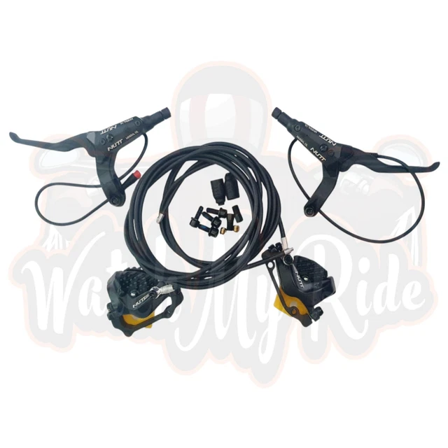 NUTT 4 PISTON pre blead hydraulic brake set-Front right/Rear right side ...