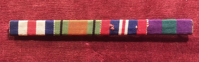WW2 BRITISH MEDAL Ribbons France & Germany Star, Defence, War (MiD ...