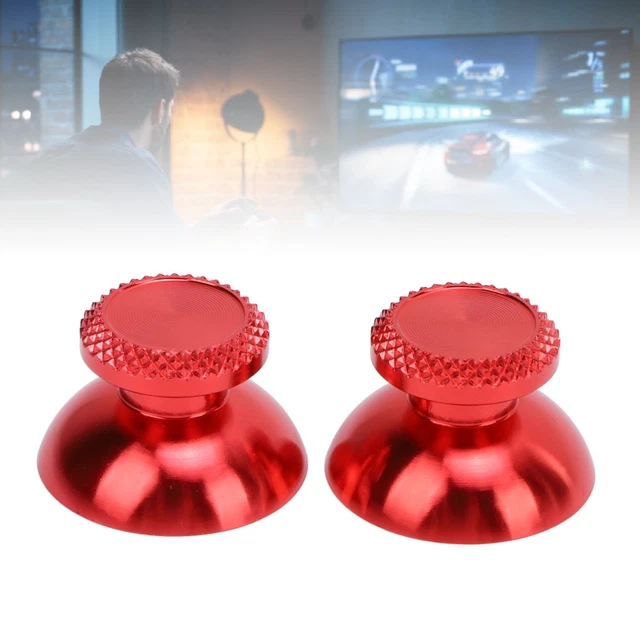 2PCS METAL ANALOG Grips Stick Thumbsticks Controller Aluminum Alloy ...