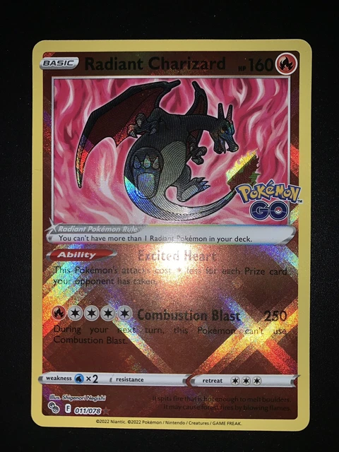 POKÉMON CARD CHARIZARD Radiant Pokemon Go 11/78 Eng English EUR 10,50 ...