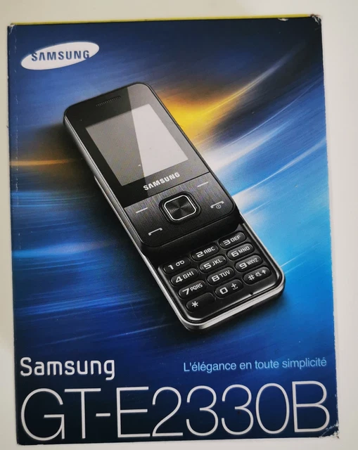 SAMSUNG GT-E2330B TÉLÉPHONE Portable Coulissant Slide Desimlocker Opérateur🔓 EUR 89,00 - PicClick FR