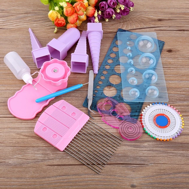 STRIPS QUILLING PAPER Tool Set Mixed DIY Handcraft Kit complet Kid ...