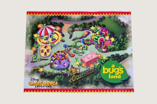 CARTE DE VIE DES BUG'S LAND BUG'S de Disneyland DCA DCA BUG'S LAND ...