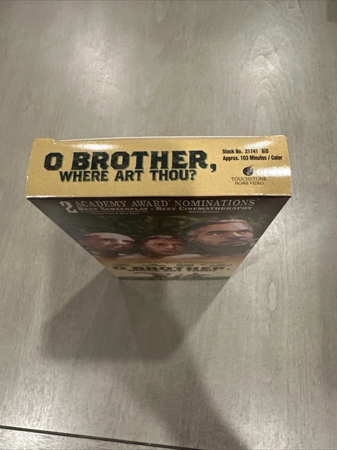 OH BROTHER WHERE Art Thou VHS Tape Movie Full Screen Edition Cohen FREE ...