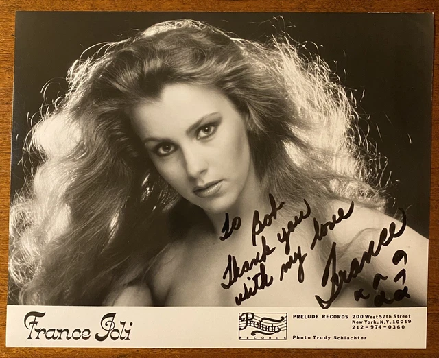 FRANCE JOLI S/T 1980 US Prelude Records Dédicacé Photo Promo Disco ...