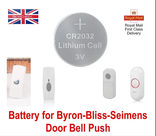 BATTERY FOR BYRON Blyss Seimens Wireless Door Bell Push $3.68 - PicClick