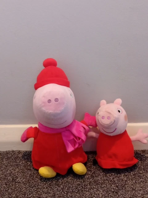 PEPPER PIGS THE Small Pig Grunts And Laughs +Talks Lovely Soft Toys ...