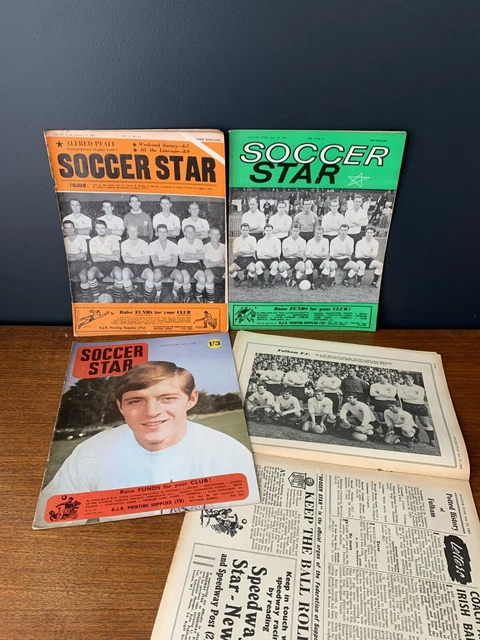 SOCCER STARS MAGAZINES x4 1960s Fulham FC Team Photos 1960-1968 £10.78 ...