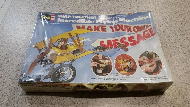 REVELL INCREDIBLE FLYING machine Make your own message model kit $88.00 ... REVELL INCREDIBLE FLYING machine Make your own message model kit $88.00 ...